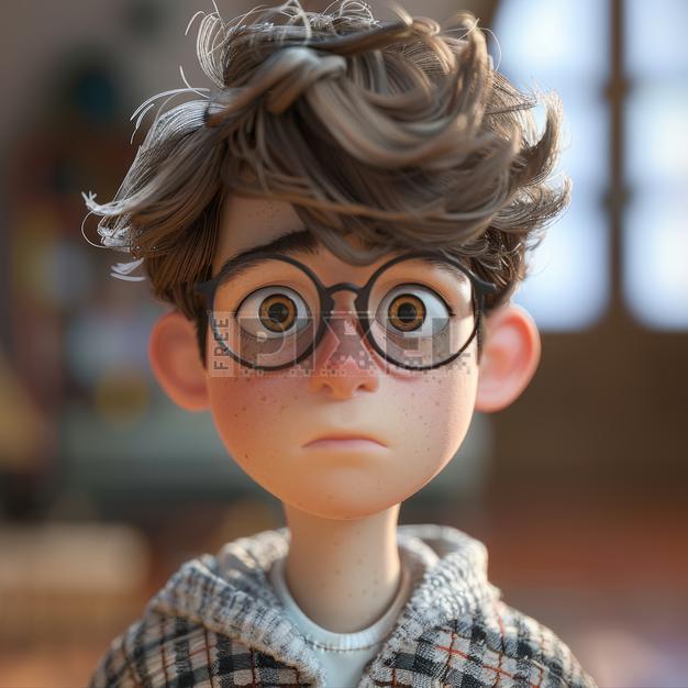 Free 3D Images - 3D Animated Cartoon Young Boy Character With Glasses ...