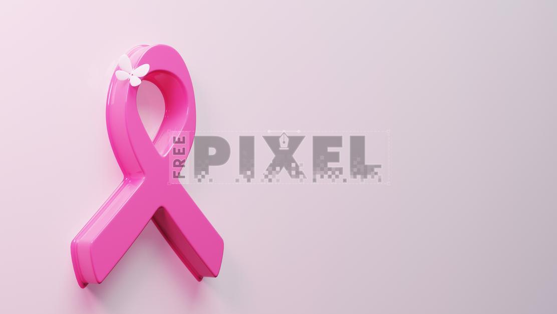 3d Cancer Ribbon
