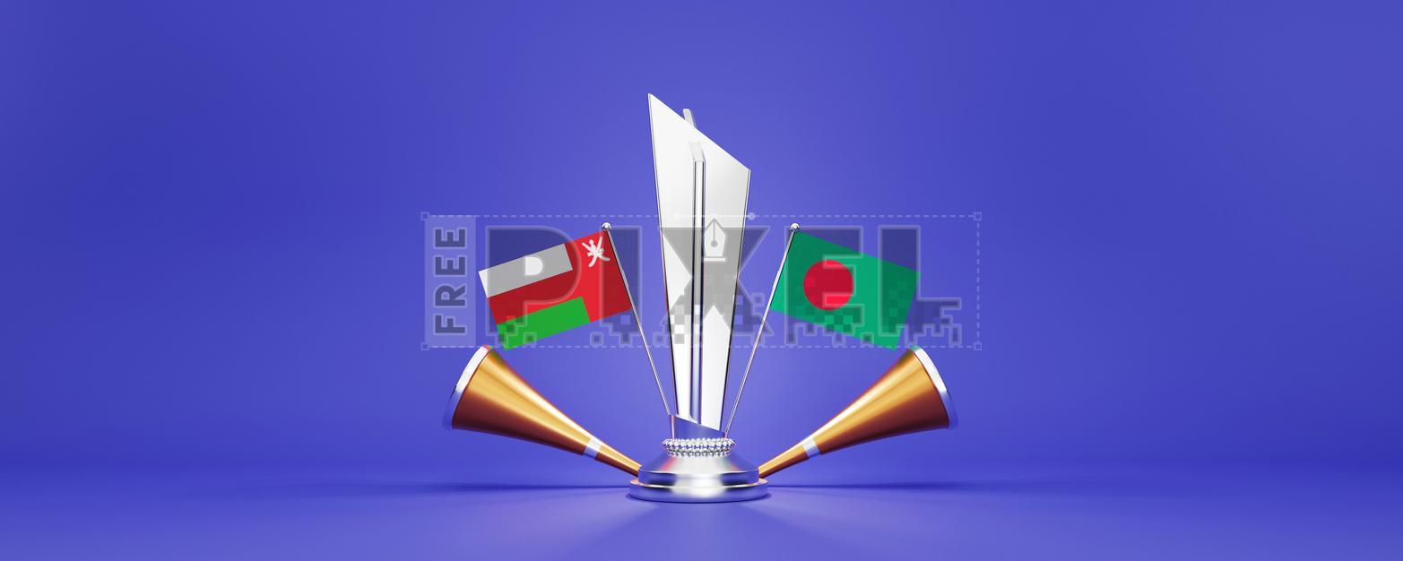Free 3D Images - 3D Silver Winning Trophy With Participating Team Flags ...