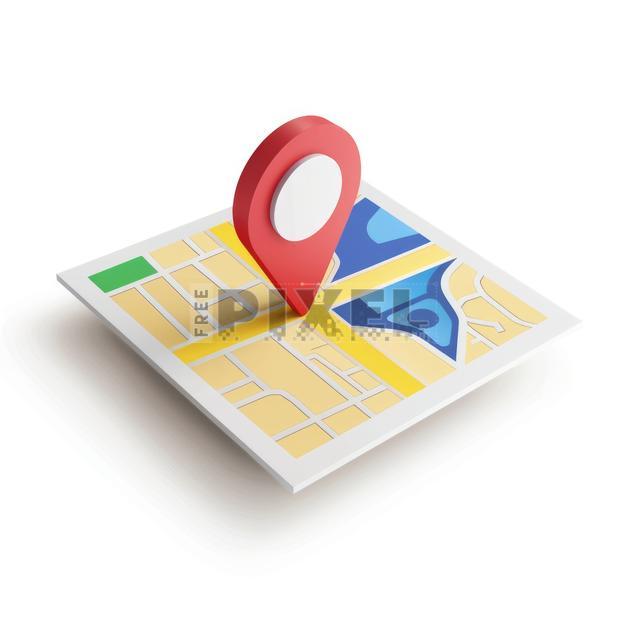 Free 3D Images - 3D Location Pin On Map – Futuristic Navigation Icon ...