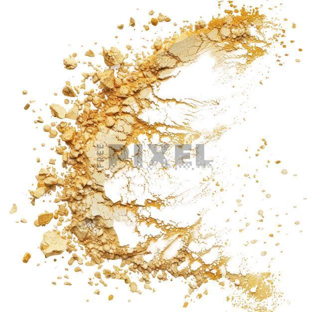 Free PNG - Golden Dust Color Isolated On Png Background. | FreePixel.com