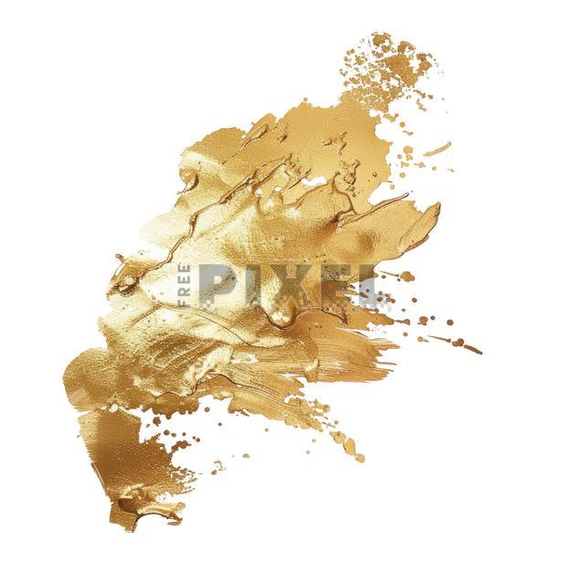 Free PNG - Golden Paint Splash Isolated On Png Background. | FreePixel.com