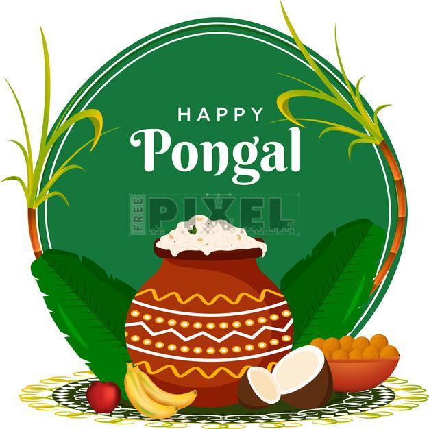 Free PNG - Happy Pongal Celebration Poster Design With Festival ...