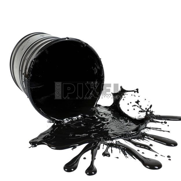 Free PNG - Spilled Black Color Liquid From Bucket 3d Render Isolated On ...