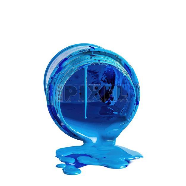 Free PNG - Spilled Blue Color Liquid From Bucket 3d Render Isolated On ...