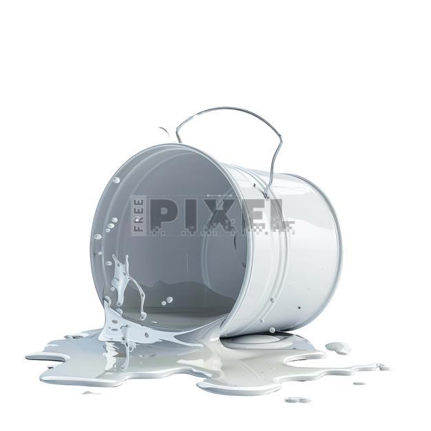 Free PNG - Spilled Grey Color Liquid From Bucket 3d Render Isolated On ...