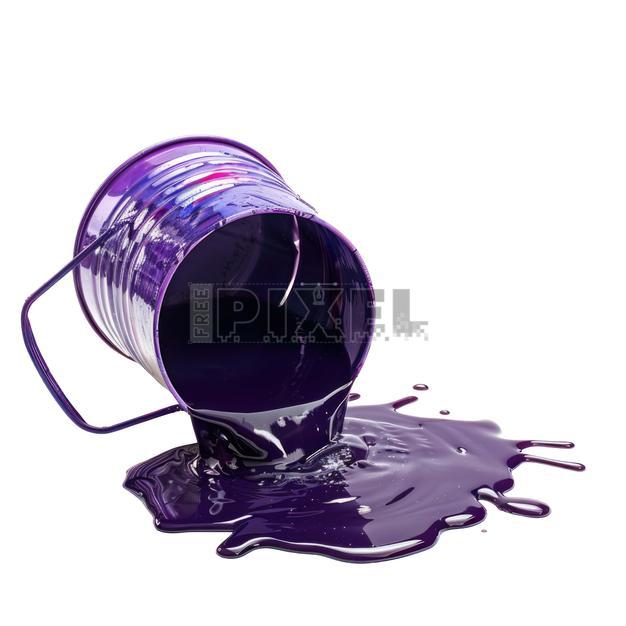 Free PNG - Spilled Purple Color Liquid From Bucket 3D Render Isolated ...
