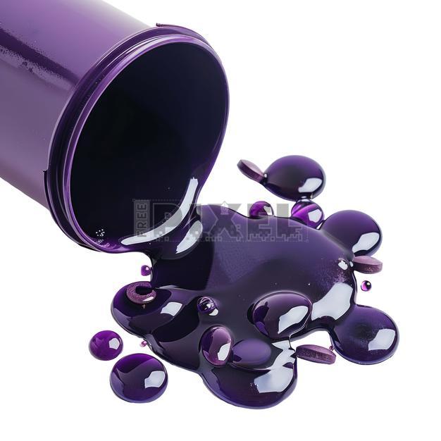 Free PNG - Spilled Purple Color Liquid From Bucket 3D Render Isolated ...