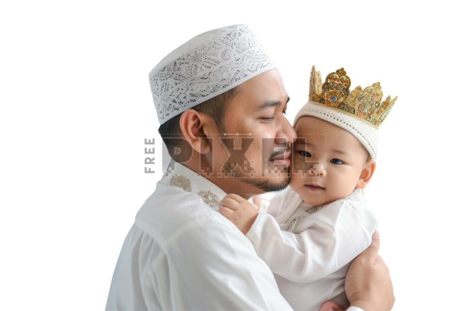 Free PNG - Young Asian Father With His Son, Happy Father's Day Photo ...