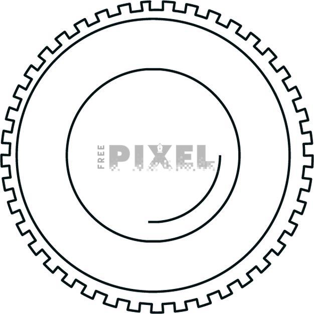 Free Icons - Black Line Art Camera Lens Icon. | FreePixel.com