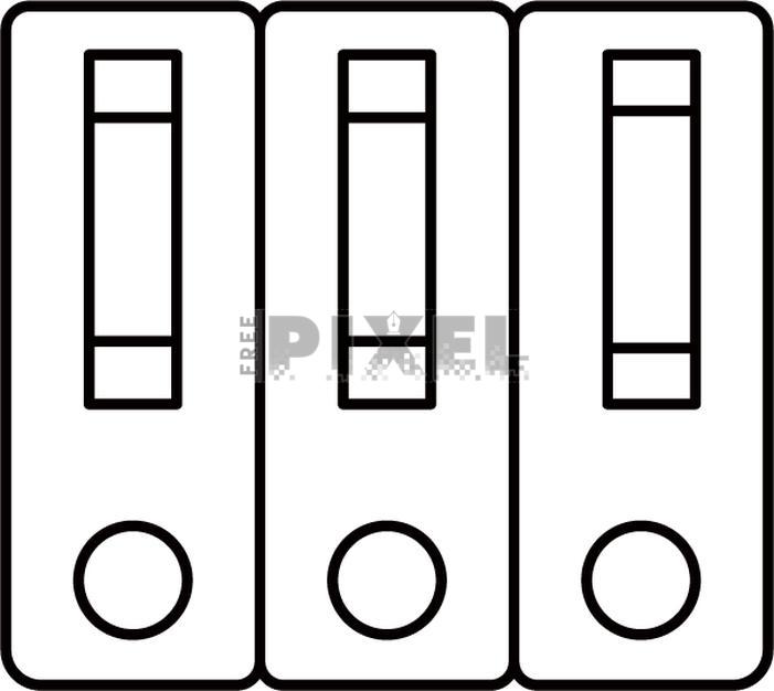 Free Icons - Isolated File Or Folder Icon In Thin Line Art. | FreePixel.com