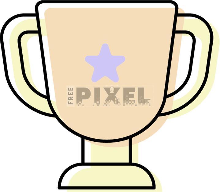 Free Icons - Isolated Star Trophy Icon In Yellow And Purple Color ...