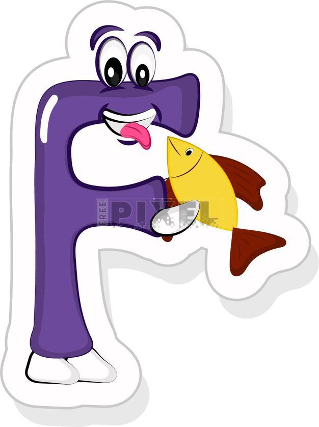 Letter F Fish Clipart