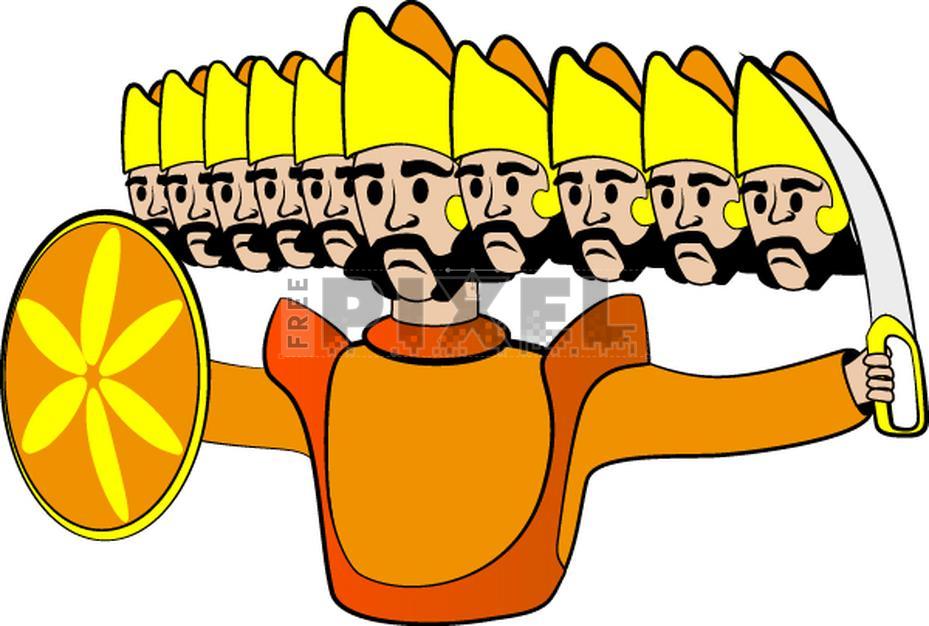 Free Icons - Statue Of Ravana With Sword For Dussehra Festival ...