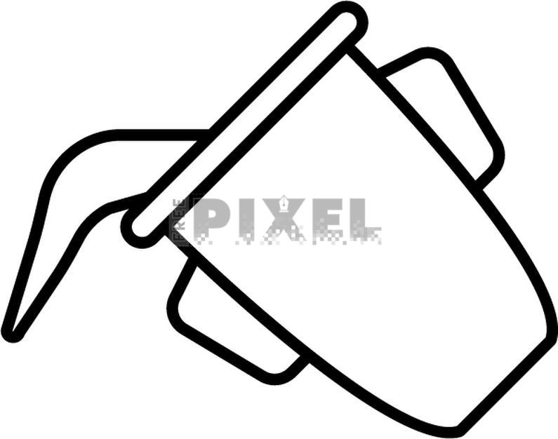 Free Icons - Water Falling From Jug Black Outline Icon Or Symbol ...