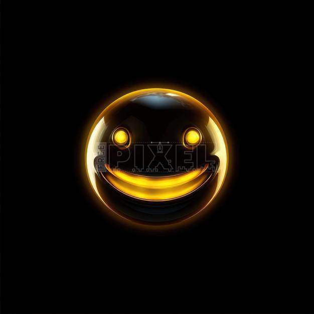 Free Illustrations - Smiley Face Ball 3D Model - Happy And Cute ...