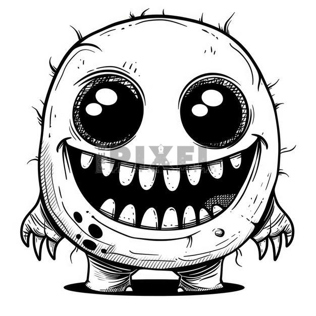 Boogie Man Scary Creature Drawings