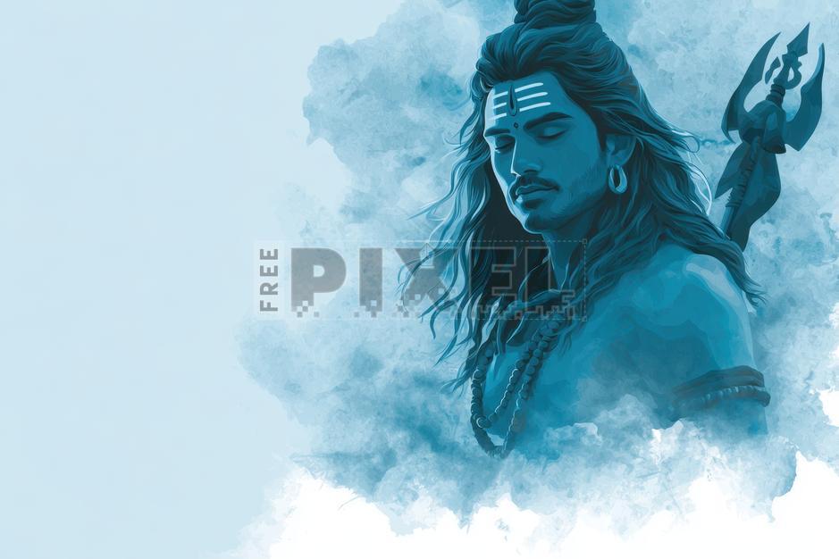 Free Illustrations - Happy Mahashivratri Celebration With Watercolor ...