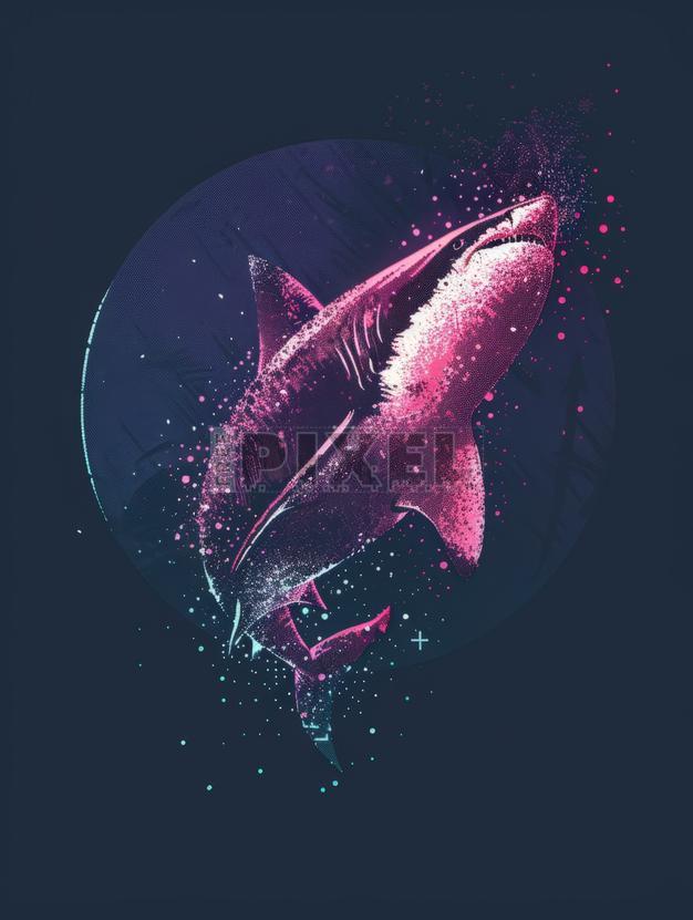 Free Illustrations - Shark In Space | FreePixel.com