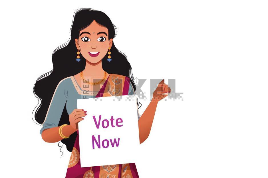 Free Illustrations - Voting In India Election Day Illustration Of ...