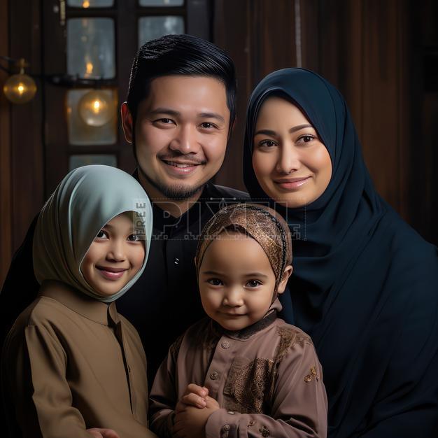 Free Photos - A Muslim Family's Heartwarming Photo | FreePixel.com