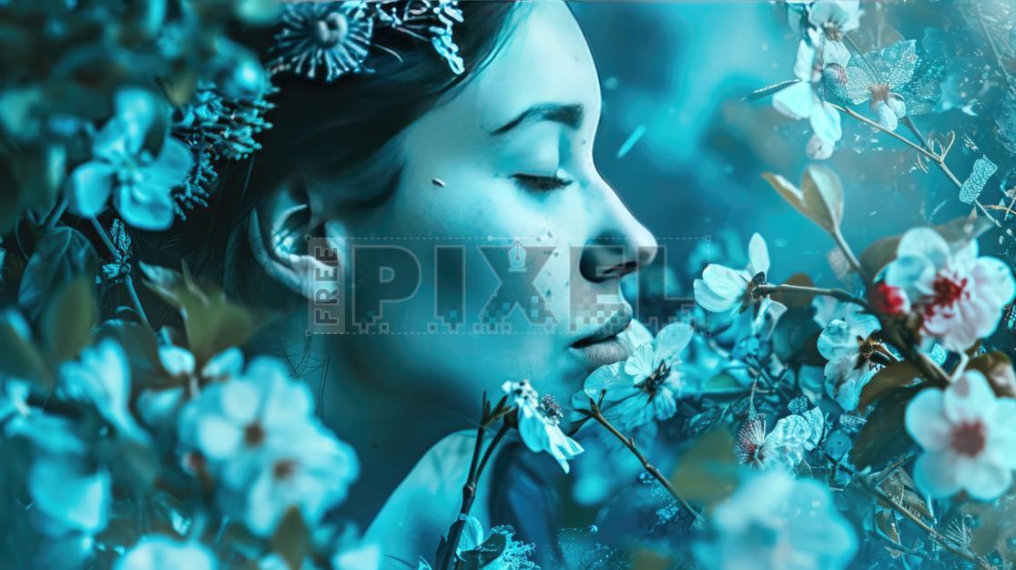 Free Photos - A Beautiful Scene Of A Woman Sleeping Surrounded By ...