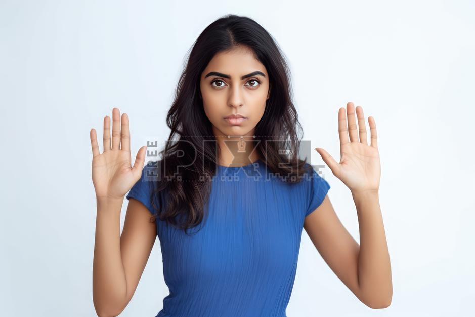 Women With Hands Up Surrender