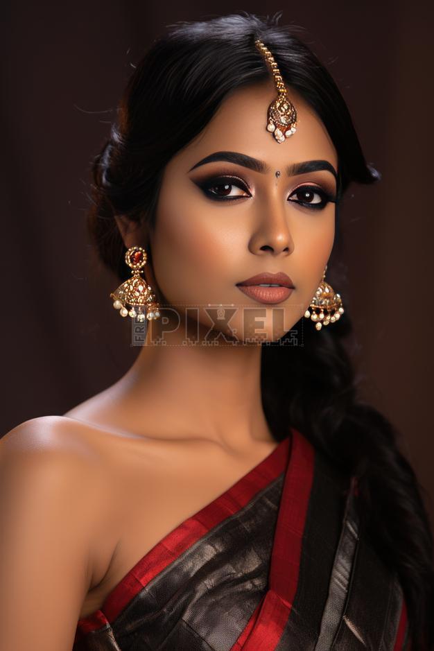 Free Photos - A Beautiful Woman With Dark Hair Wearing Traditional ...