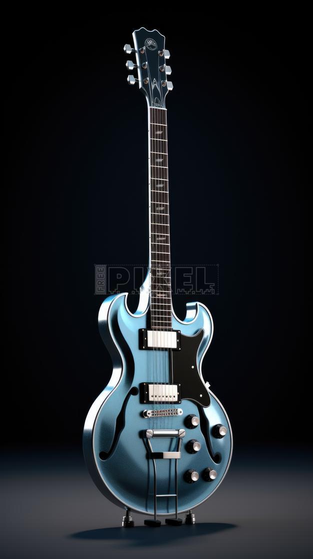 Free Photos - A Blue Electric Guitar With A Floyd Rose Locking Tremolo ...