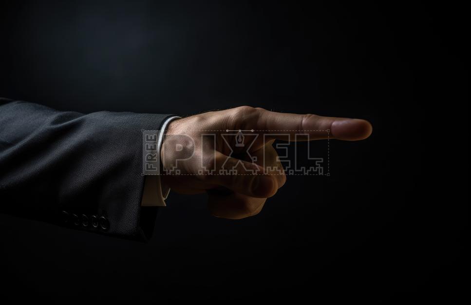 Free Photos - Businessman Giving Directions With Pointing Finger ...