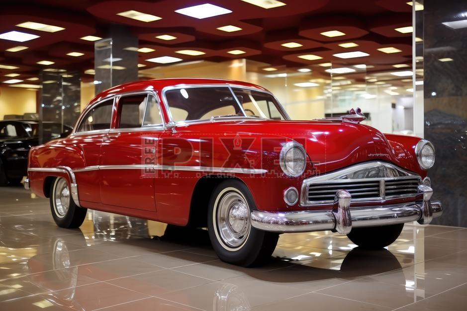 Free Photos - Beautiful Vintage Red Car On Display In Showroom ...