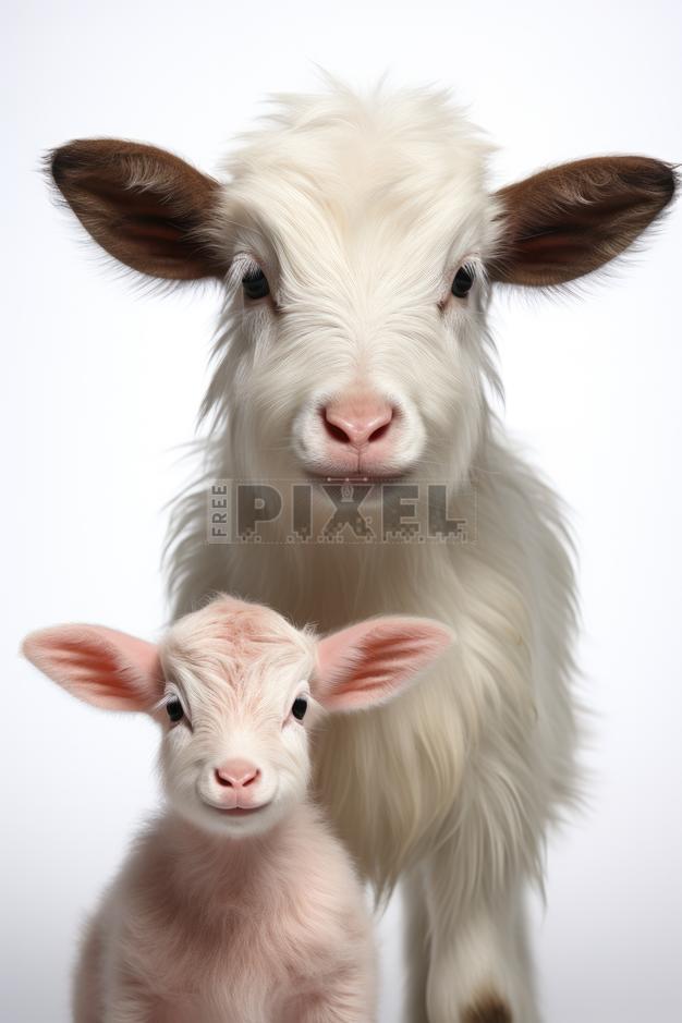 Free Photos - Heartwarming Portrait Of A Mother Goat And Her Baby ...