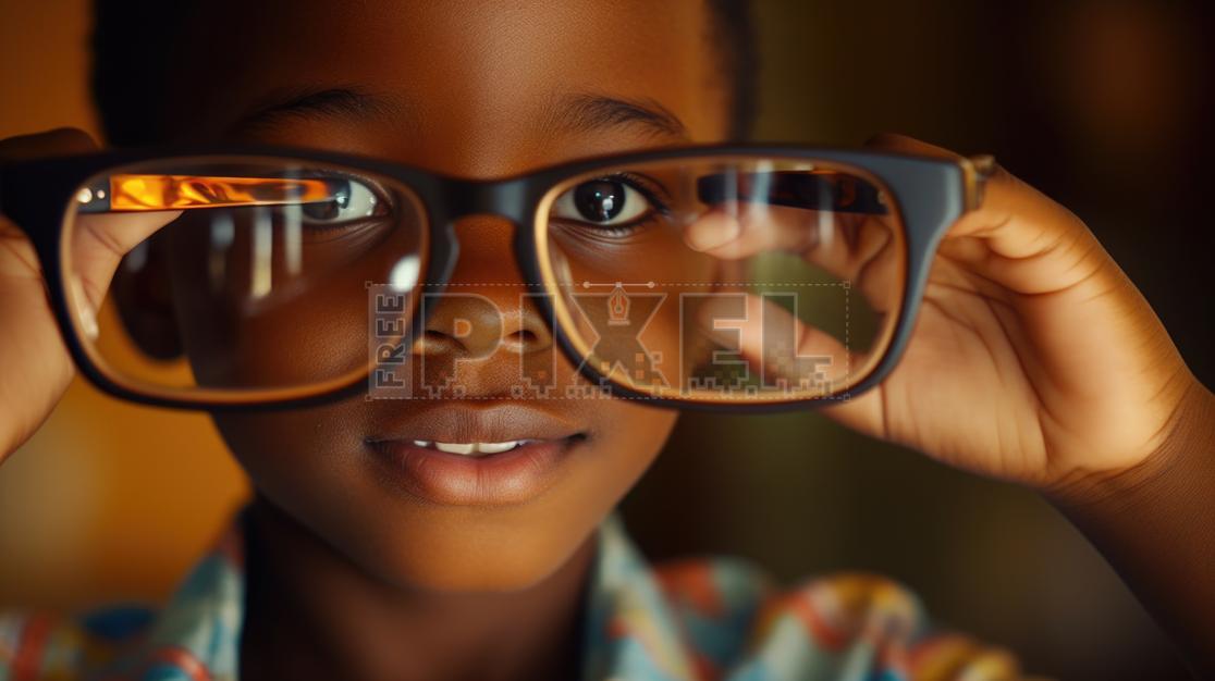 Free Photos - African Boy Wearing Glasses And A Striped Shirt, Smiling ...