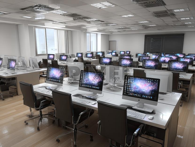 Free Photos - Computer Lab With Multiple Monitors | FreePixel.com