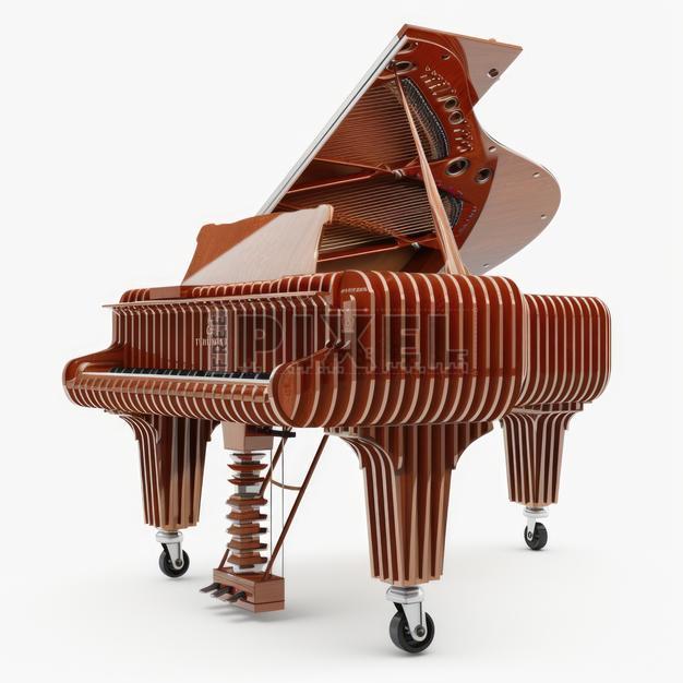 Free Photos - Modern Brown Piano With Unique Design | FreePixel.com