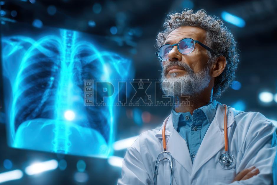 Free Photos - Doctor Looking At X-Ray Image | FreePixel.com