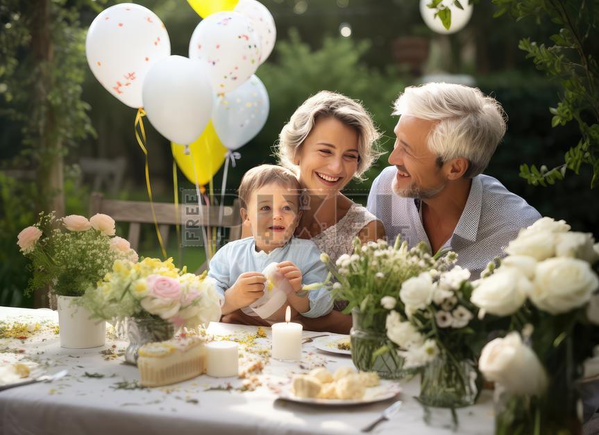 Free Photos - A Family Gathering At A Beautiful Outdoor Table Setting ...