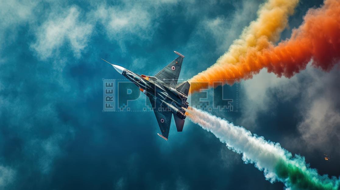 Free Photos - Tricolor Smoke Coming Out From Fighter Plane At Sky For ...