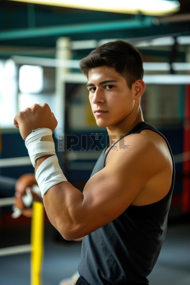 Free Photos - Fit Young Mexican Man With Muscles Flexing His Muscles In ...