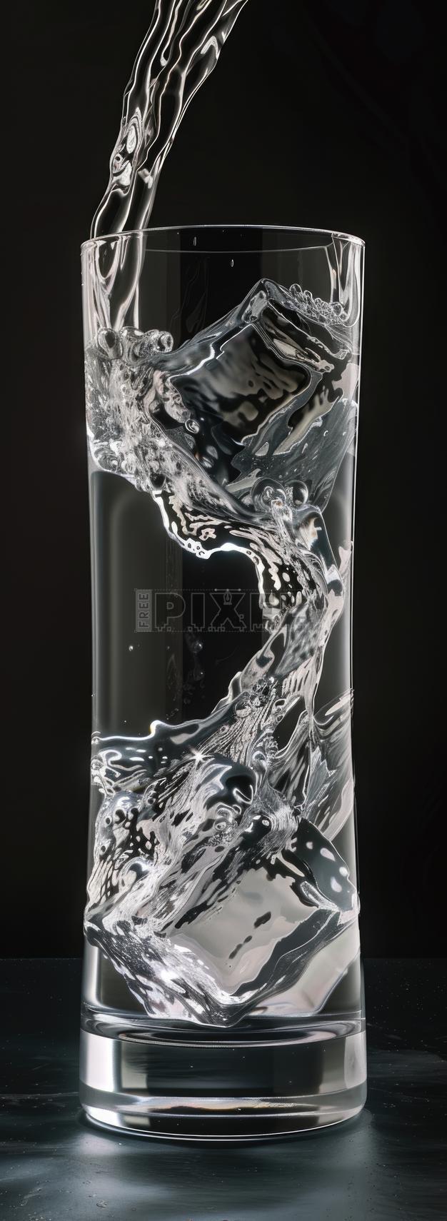 Free Photos - A Glass Filled With Ice Cubes Clinking Together, Creating ...