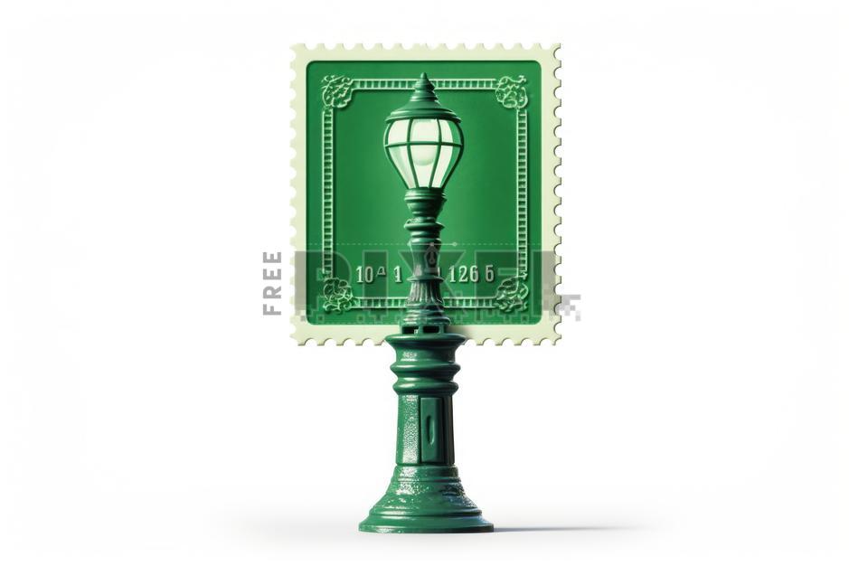 Free Photos - Vintage Postage Stamp And Lamp Mockup On White Background ...