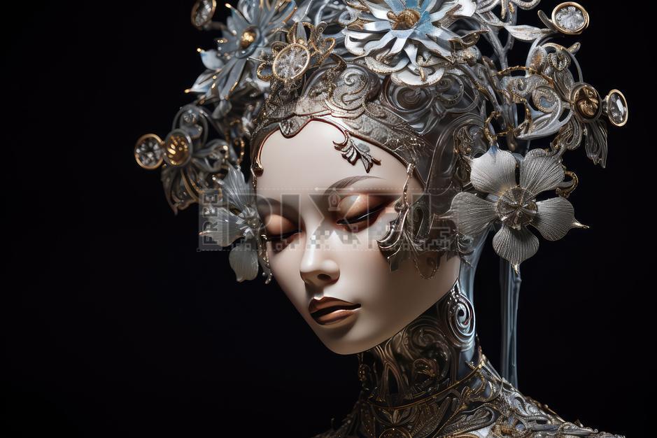 Free Photos - The Golden Queen - Detailed Silver And Gold Mask ...