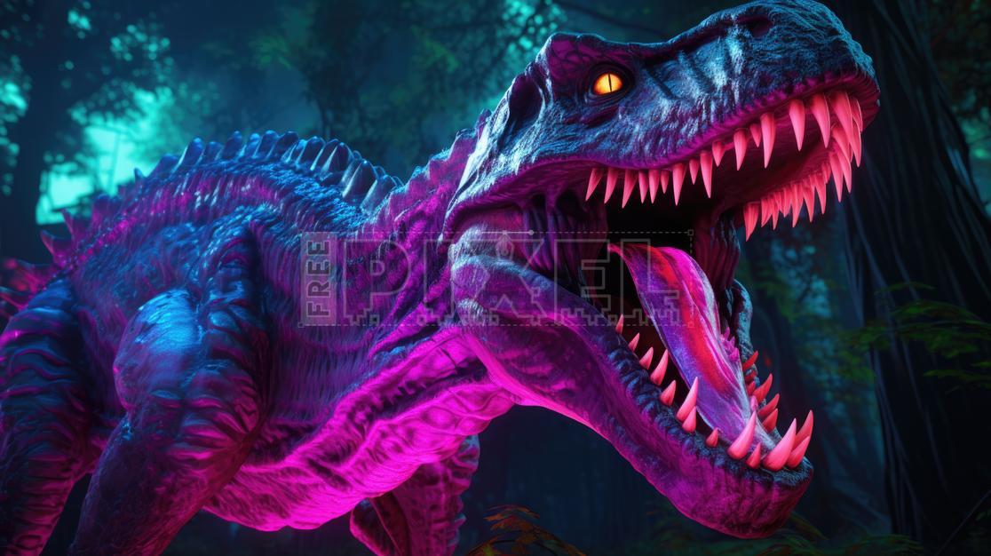 Free Photos - Fierce Purple Dinosaur | FreePixel.com