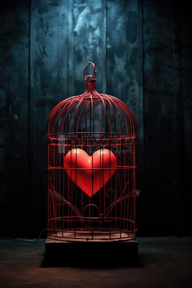 Free Photos - Red Heart-Shaped Cage | FreePixel.com