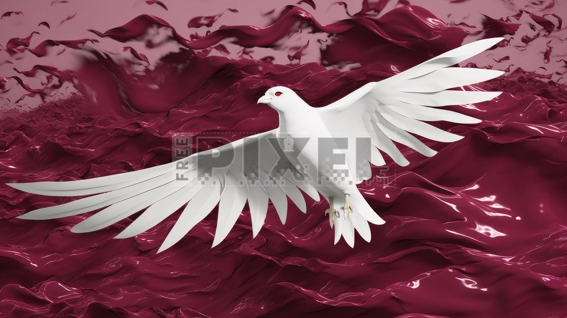 Free Photos - Flying White Dove Over A Bloody Red Sea | FreePixel.com