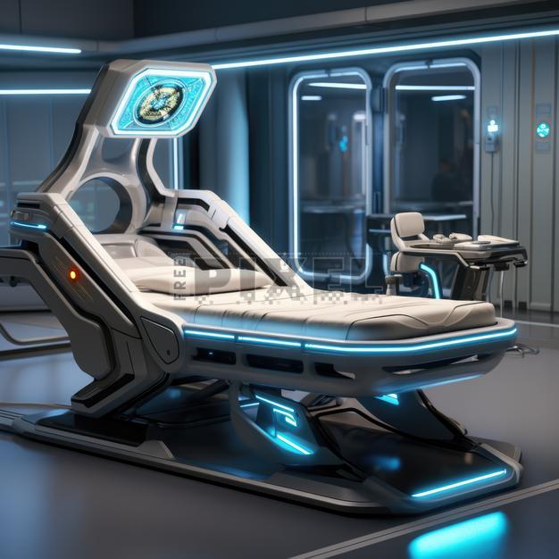 Free Photos - Advanced Hospital Bed With A Futuristic Design ...