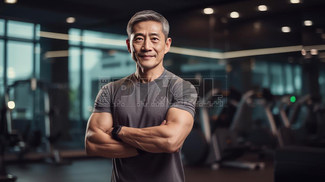 Free Photos - A Strong Man Posing In A Gym | FreePixel.com