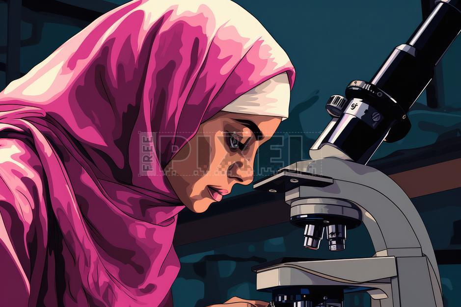 Free Photos - The Muslim Woman Scientist | FreePixel.com