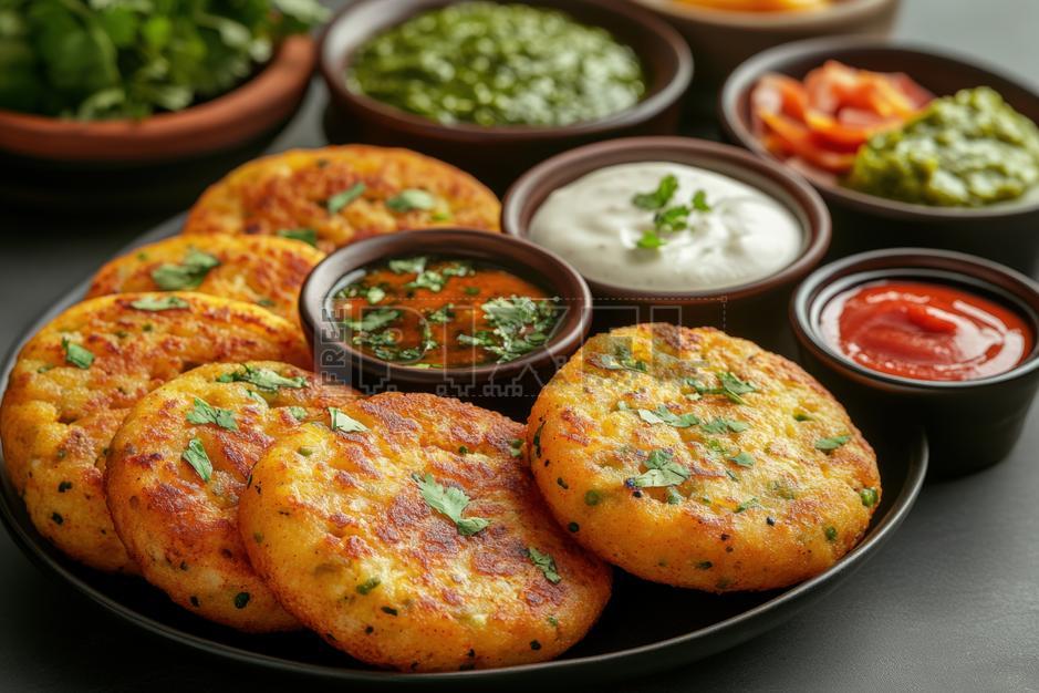 Free Photos - A Plate Of Aloo Tikki (Potato Patty) With Sauce– Spiced ...
