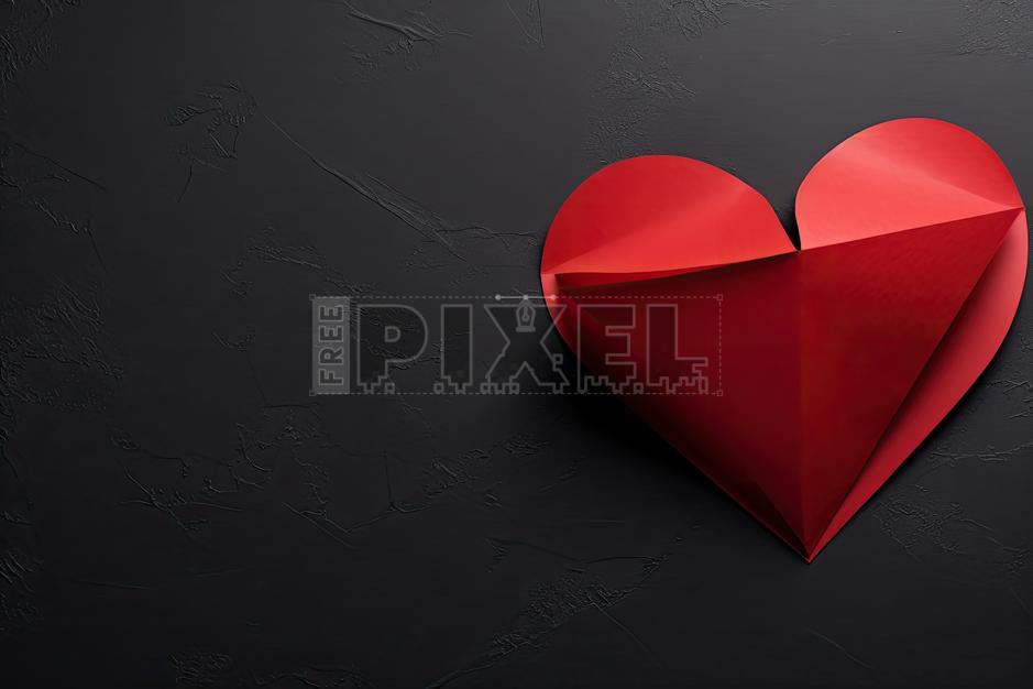 Free Photos - Red Heart-Shaped Paper Craft | FreePixel.com
